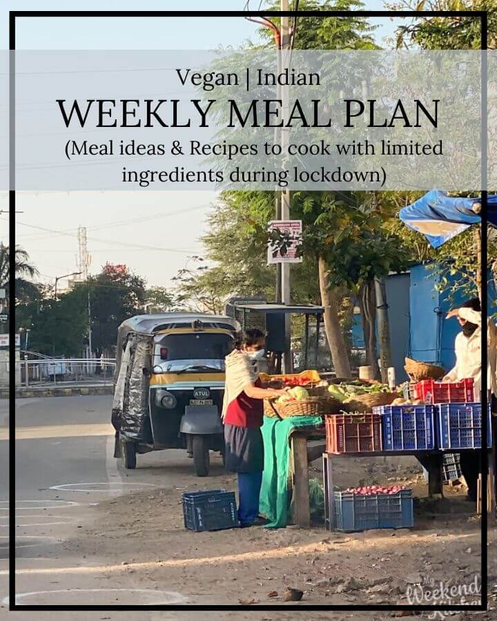 Weekly vegan meal plan and April updates | My Weekend Kitchen
